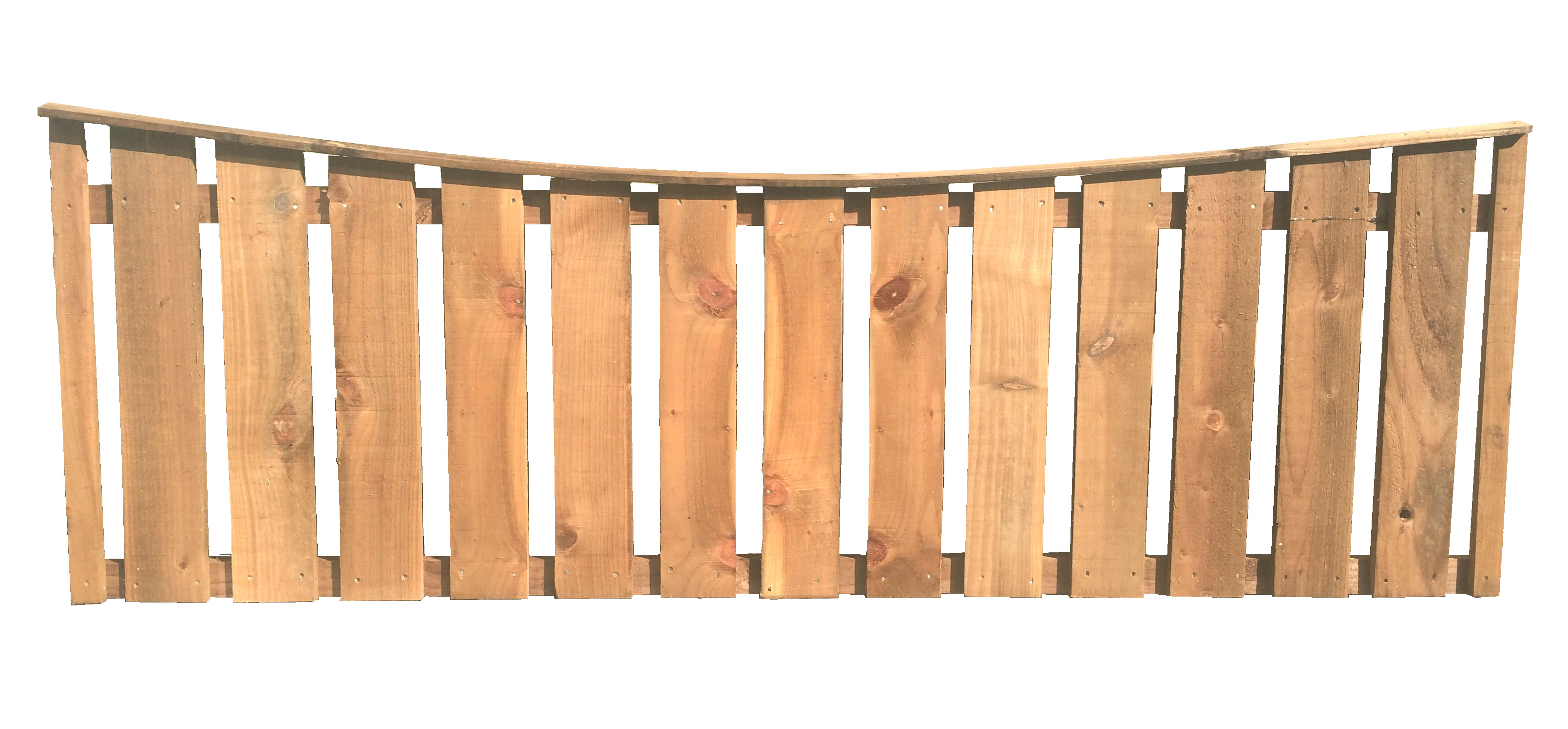 Pailing Panels Scooped - Bridge Fencing Ltd.